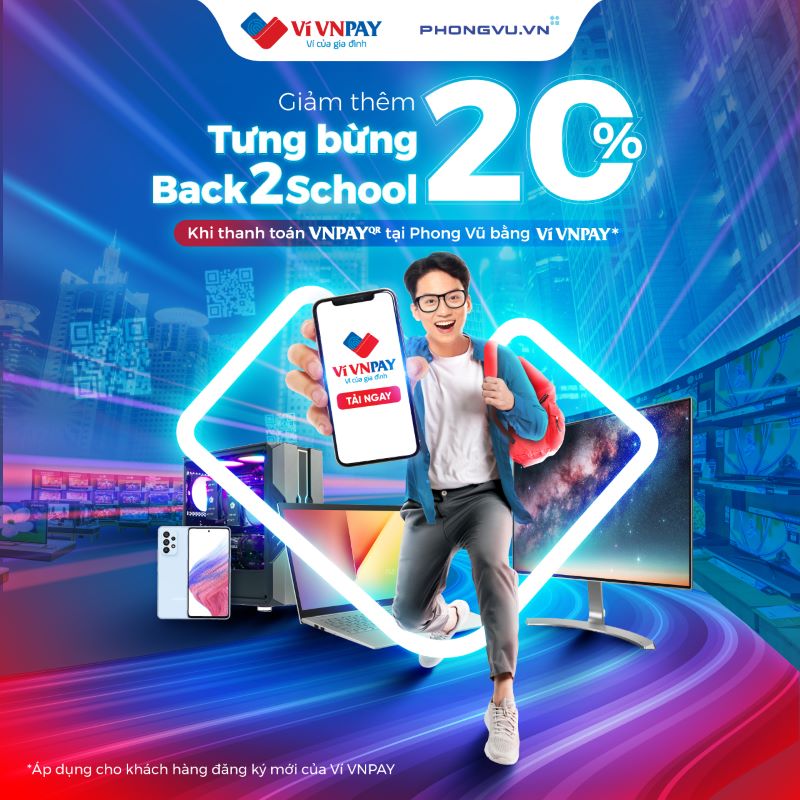 Tưng bừng tựu trường, nhập mã VNPAY giảm giá tối 150K! - Phong Vũ ...